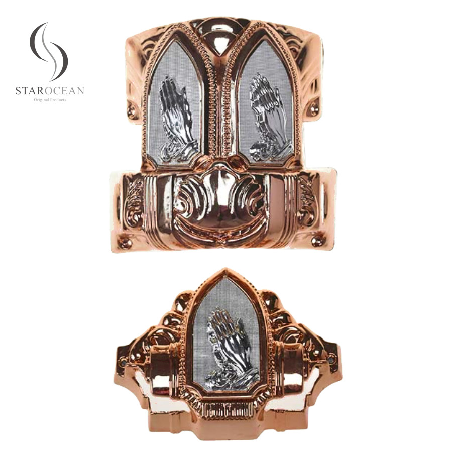 ABS Material Bronze Luxury Coffin Corner Set With Steel Pipe Wholesale ...