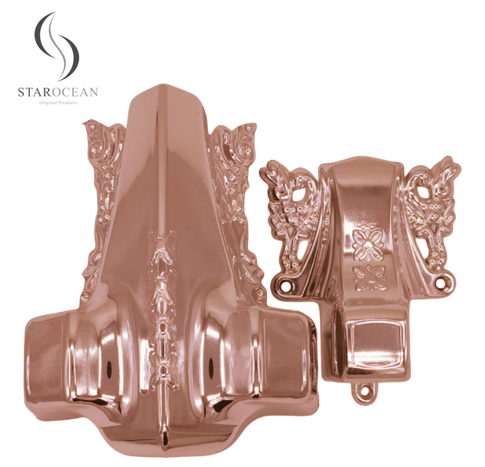 Bronze Plastic Coffin Corners With Different Colors Spray Paint Funeral ...